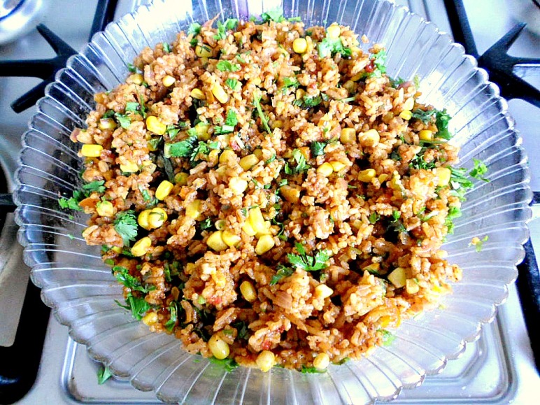 Sweet Corn Fried Rice - Kaluhi's Kitchen