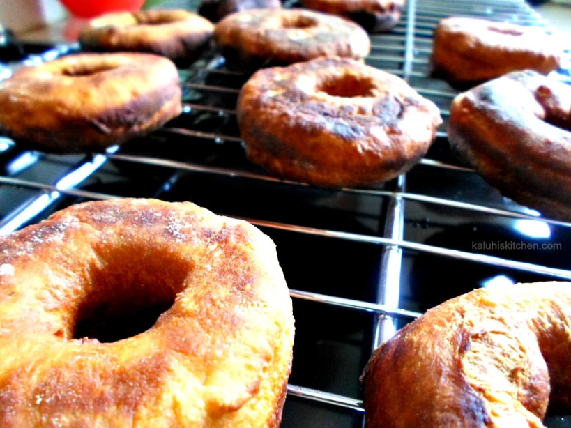 Nutmeg Doughnuts with Dark Chocolate Glaze