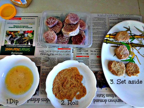 Fried Nduma with Crunchy Bread Crumb Crust