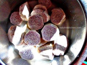 Fried Nduma with Crunchy Bread Crumb Crust