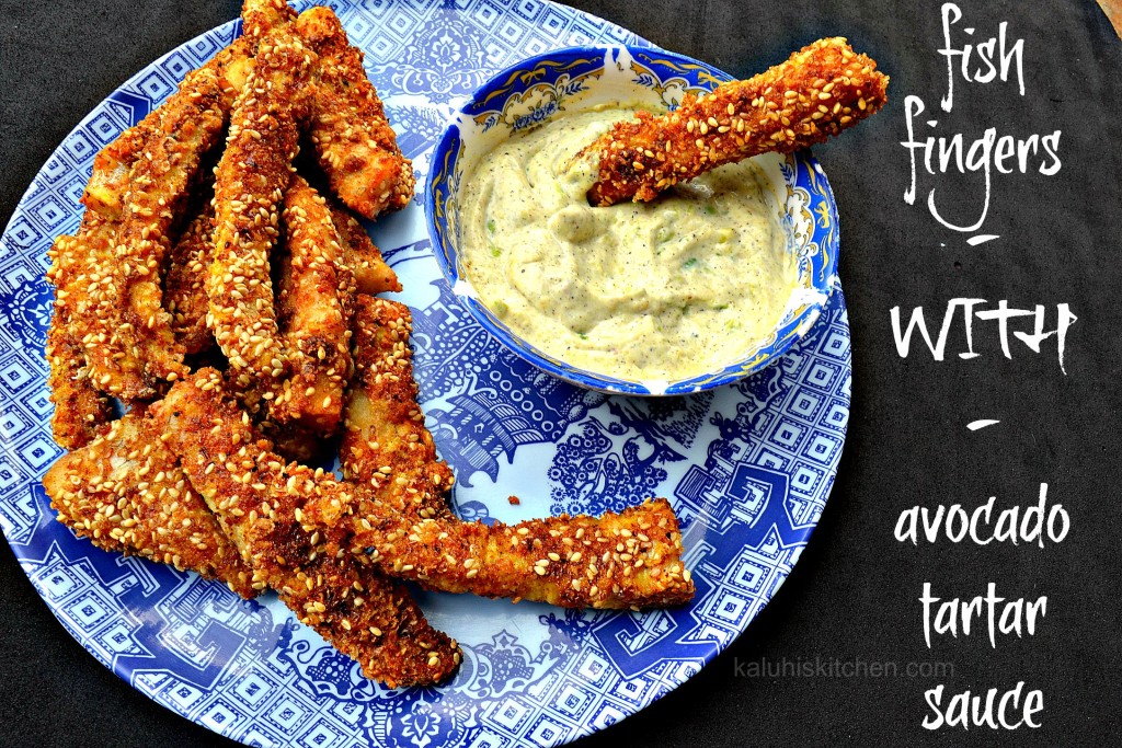 Fish Fingers With Avocado Tartar Sauce