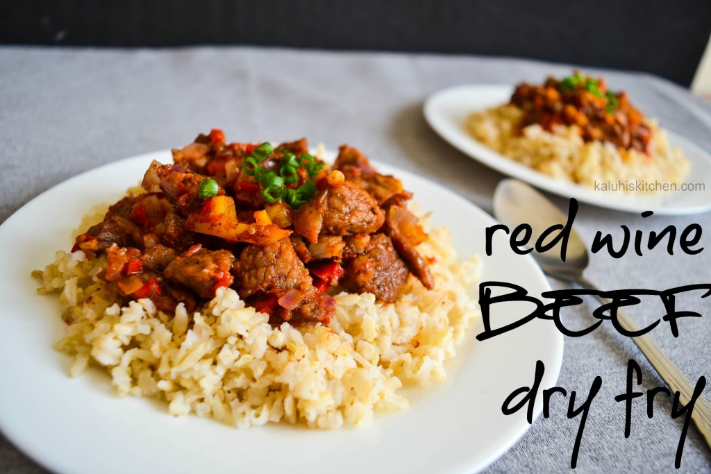 Red Wine Beef Dry Fry