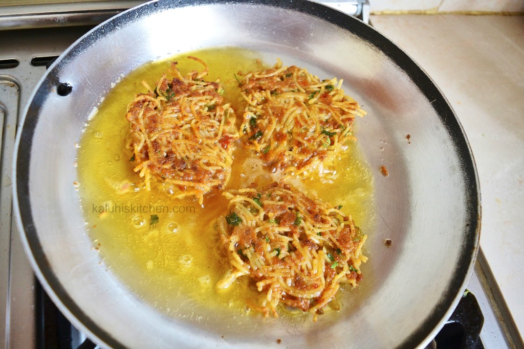 Ginger and Chilli Spaghetti Fritters