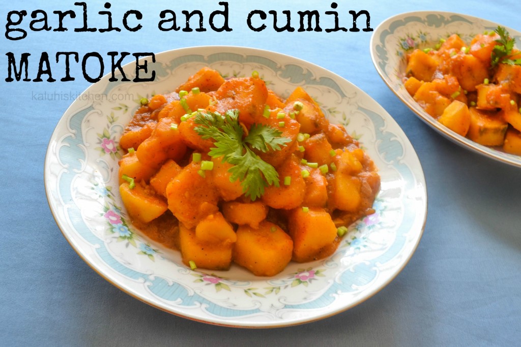 Garlic and Cumin Matoke
