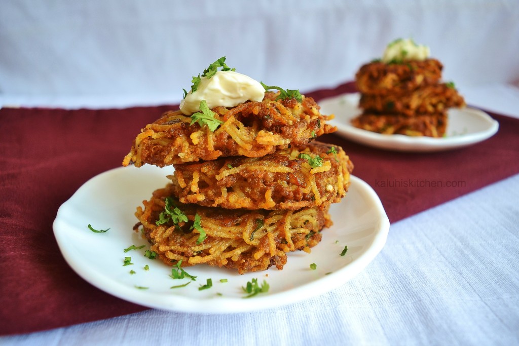 Ginger and Chilli Spaghetti Fritters