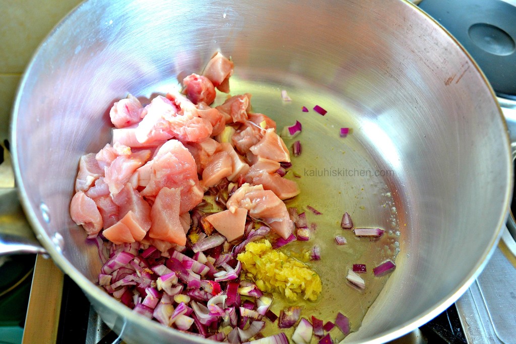 Chicken Pilau with garlic sauce