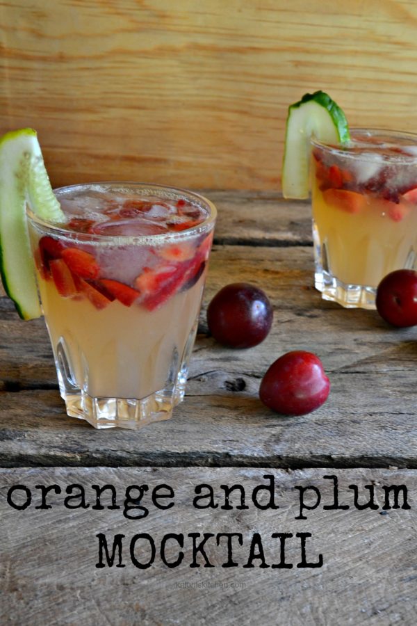 Plum and Orange Mocktail