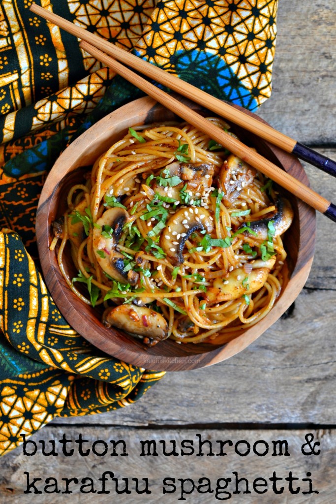 Button Mushroom and Karafuu Spaghetti – Kaluhi's Kitchen