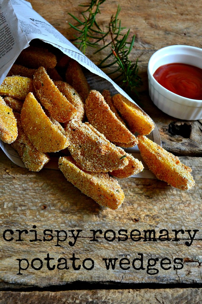 Crispy Rosemary Potato Wedges