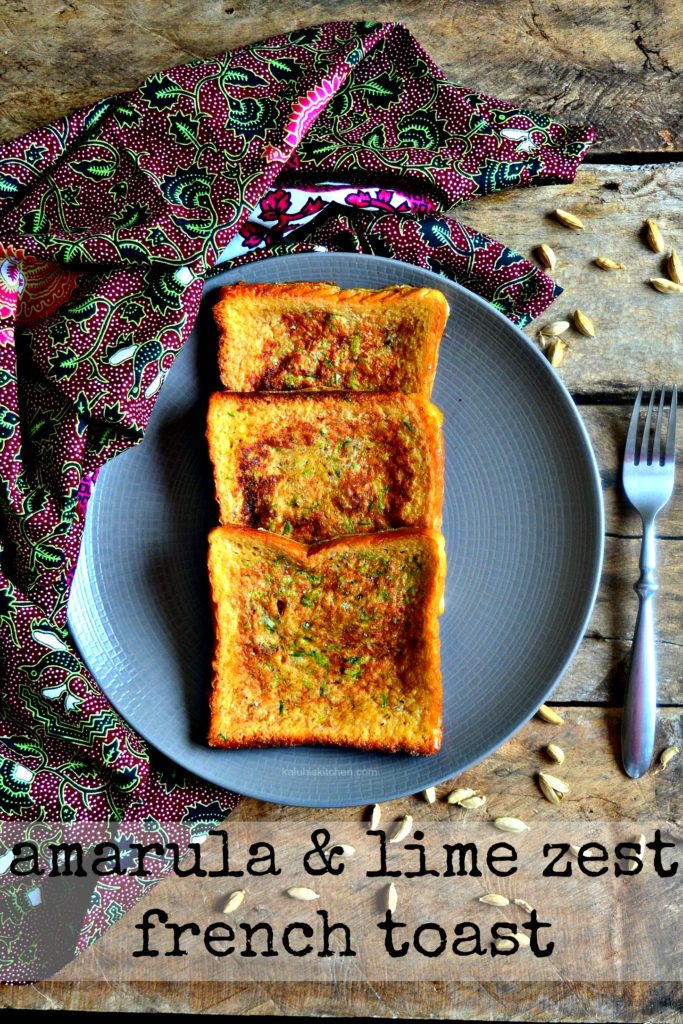 Amarula and Lime Zest French Toast