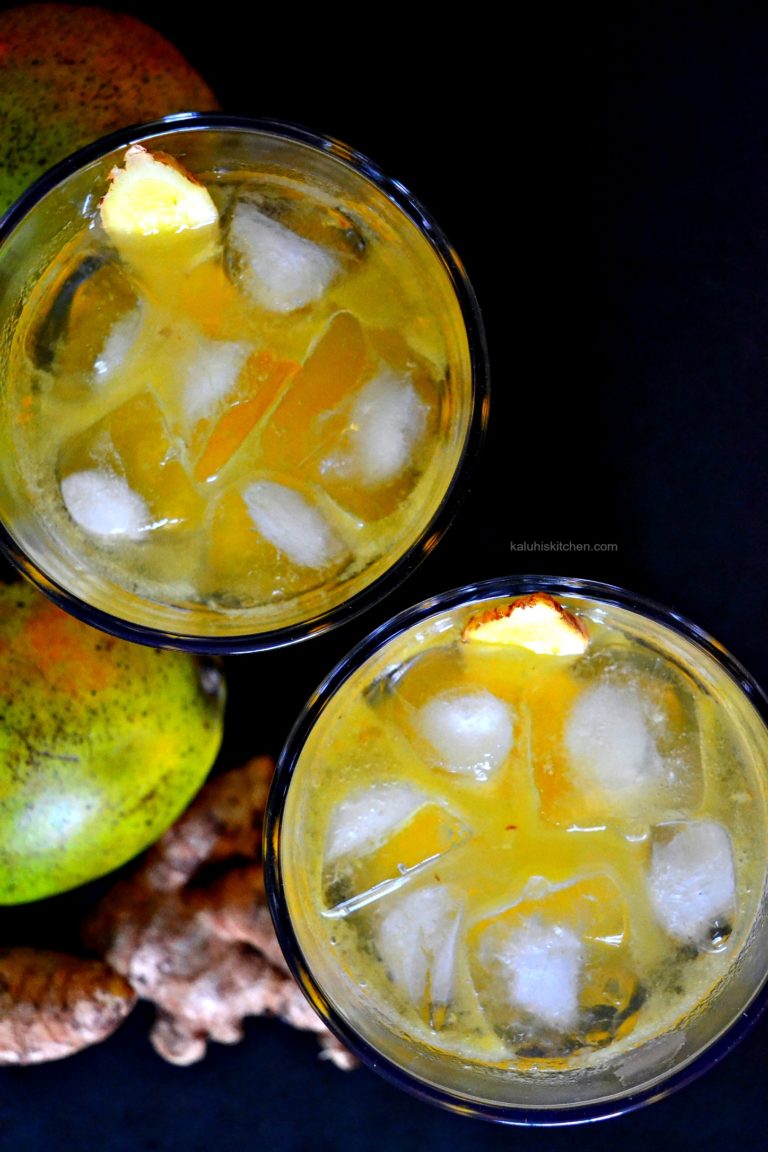Green Mango and Ginger Cocktail