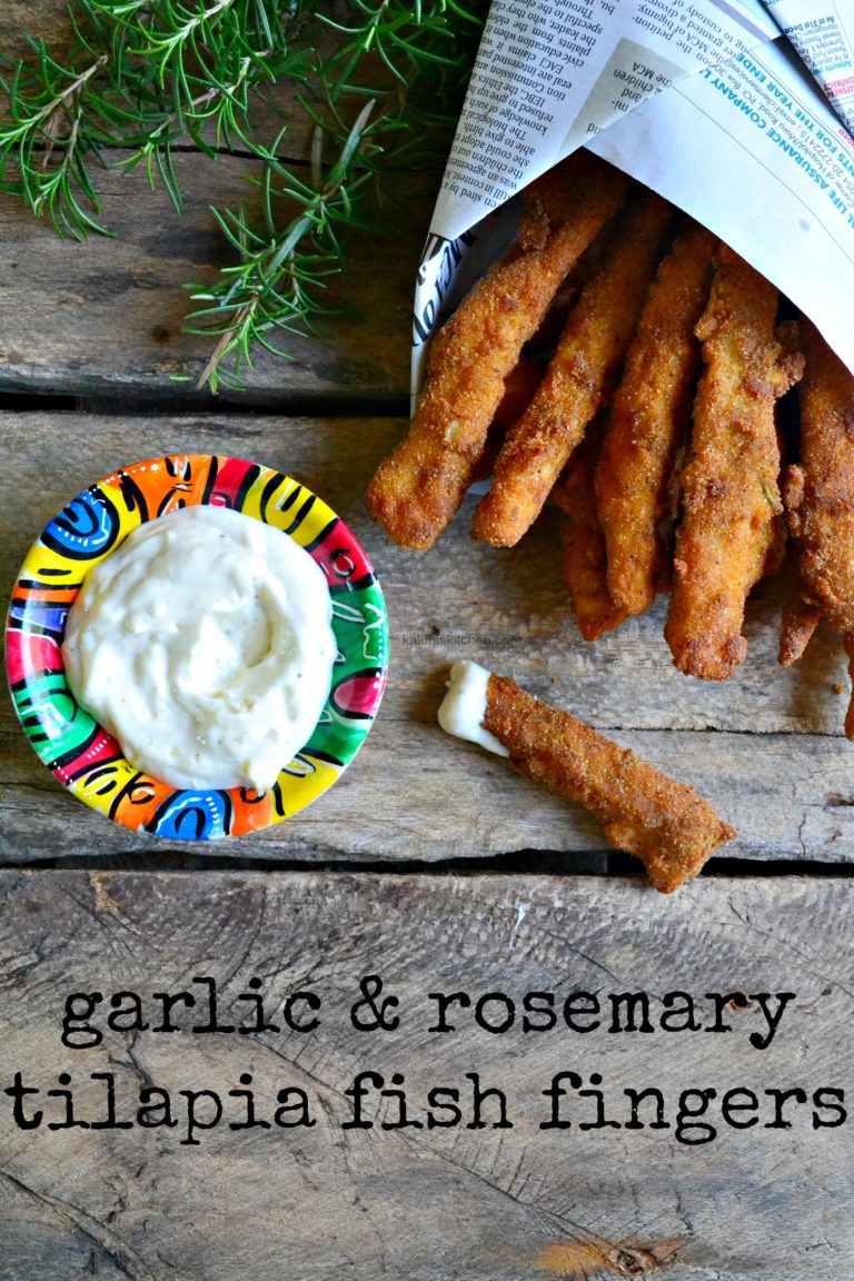 Rosemary and Garlic Tilapia Fish Fingers