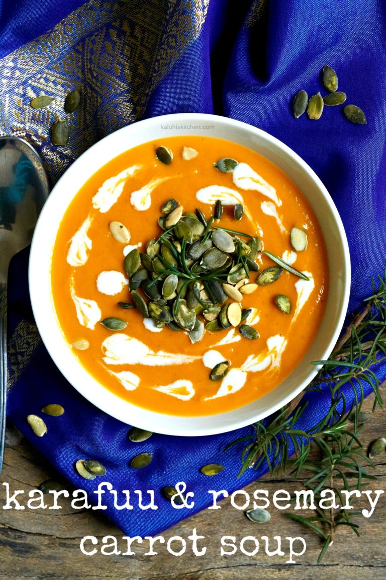 Karafuu and Rosemary Carrot Soup