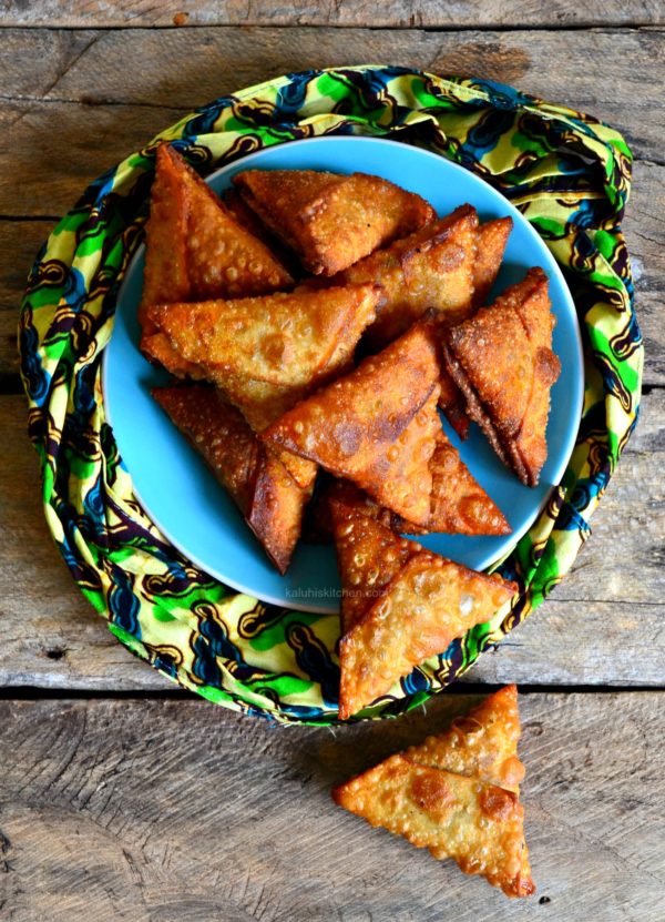 Cheesy Guinness Beef Samosas
