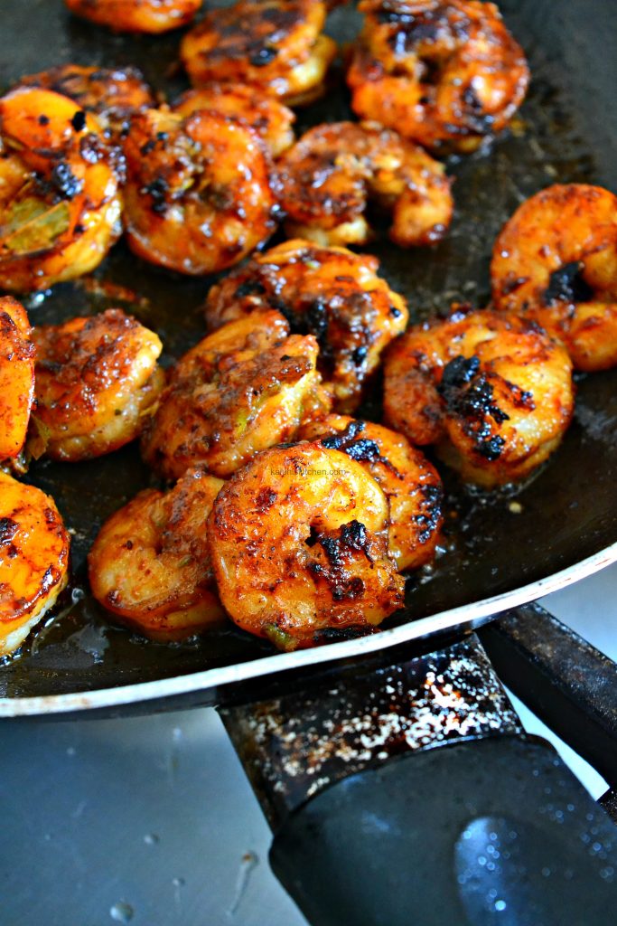 let the shrimp cook for about five minutes each batch so that they ...