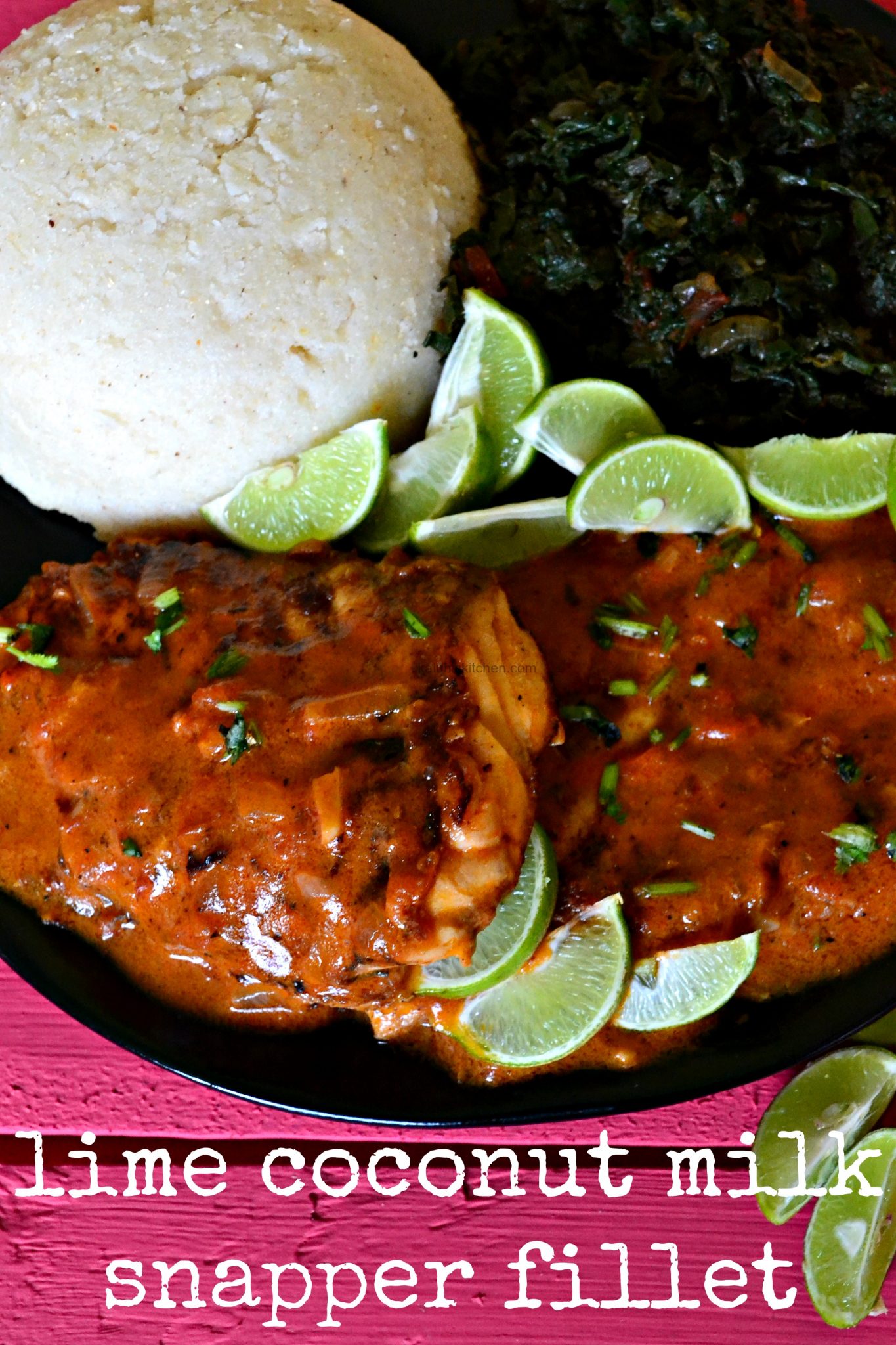 Lime Coconut Milk Snapper Fillet