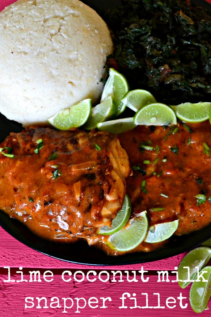 Lime Coconut Milk Snapper Fillet