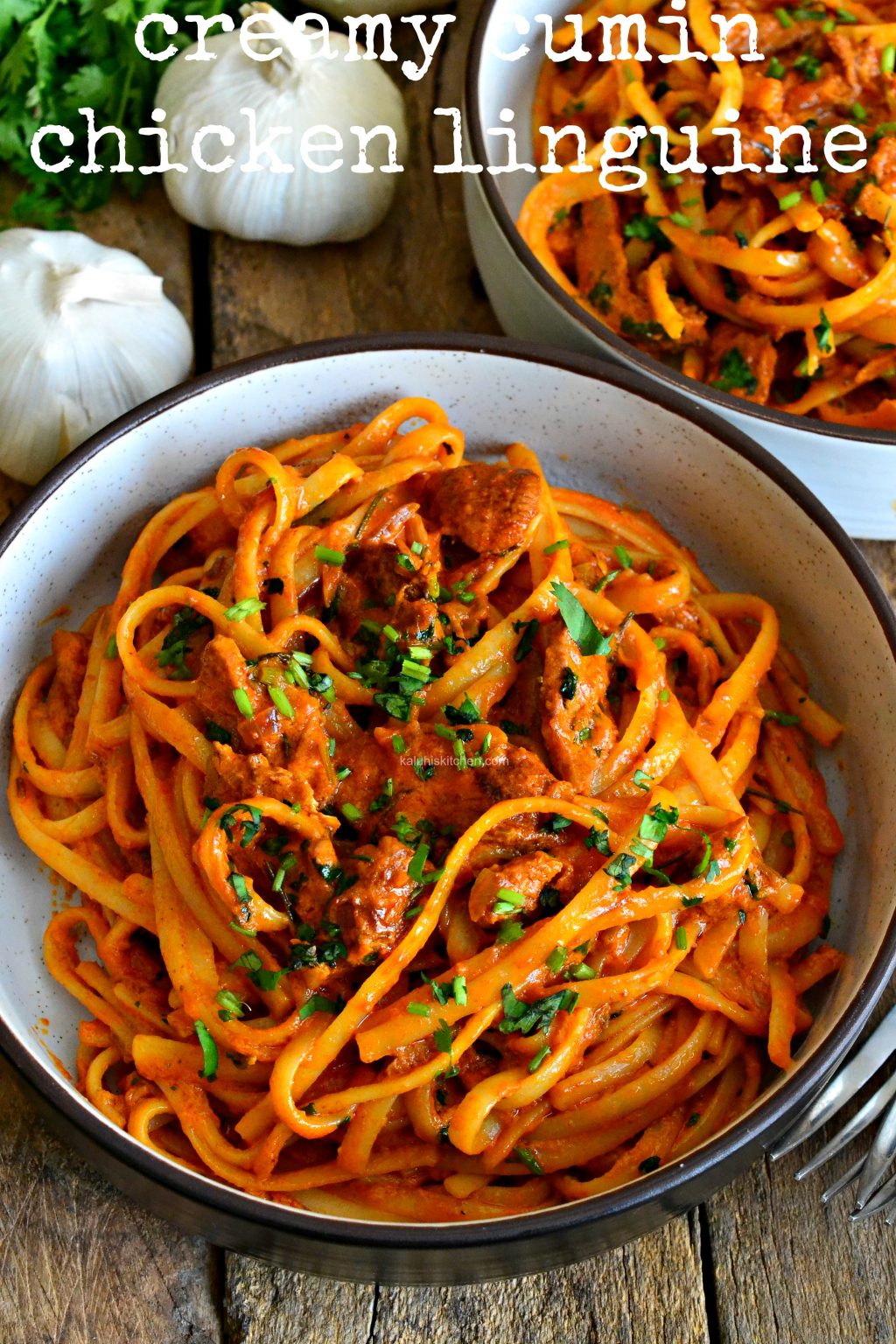 Creamy Cumin Chicken Linguine