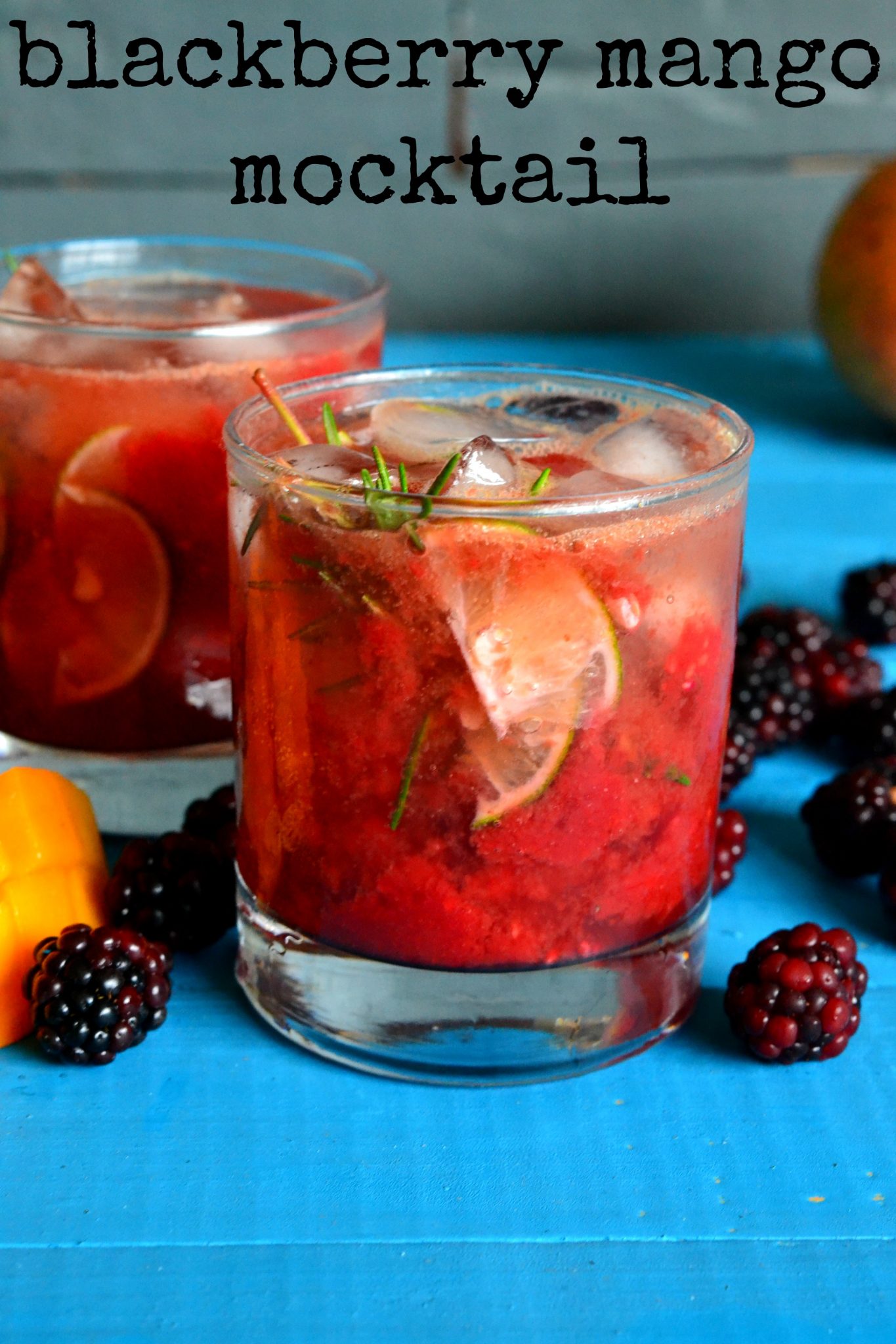 Mango Blackberry Mocktail
