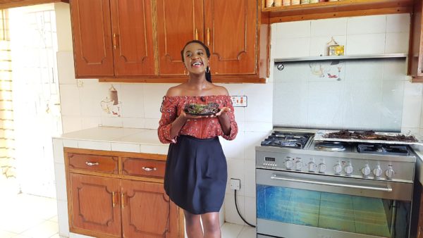 Green Apple Marinated Braised Mbuzi Ribs with Chimichuri