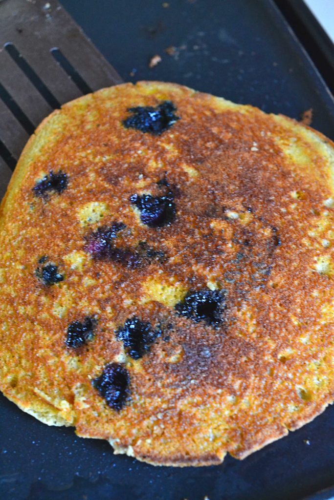 Lemon Blueberry Muhogo Pancakes