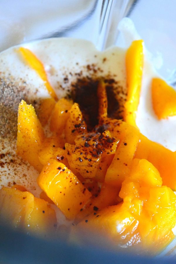 Coffee Cardamom Mango Milkshake