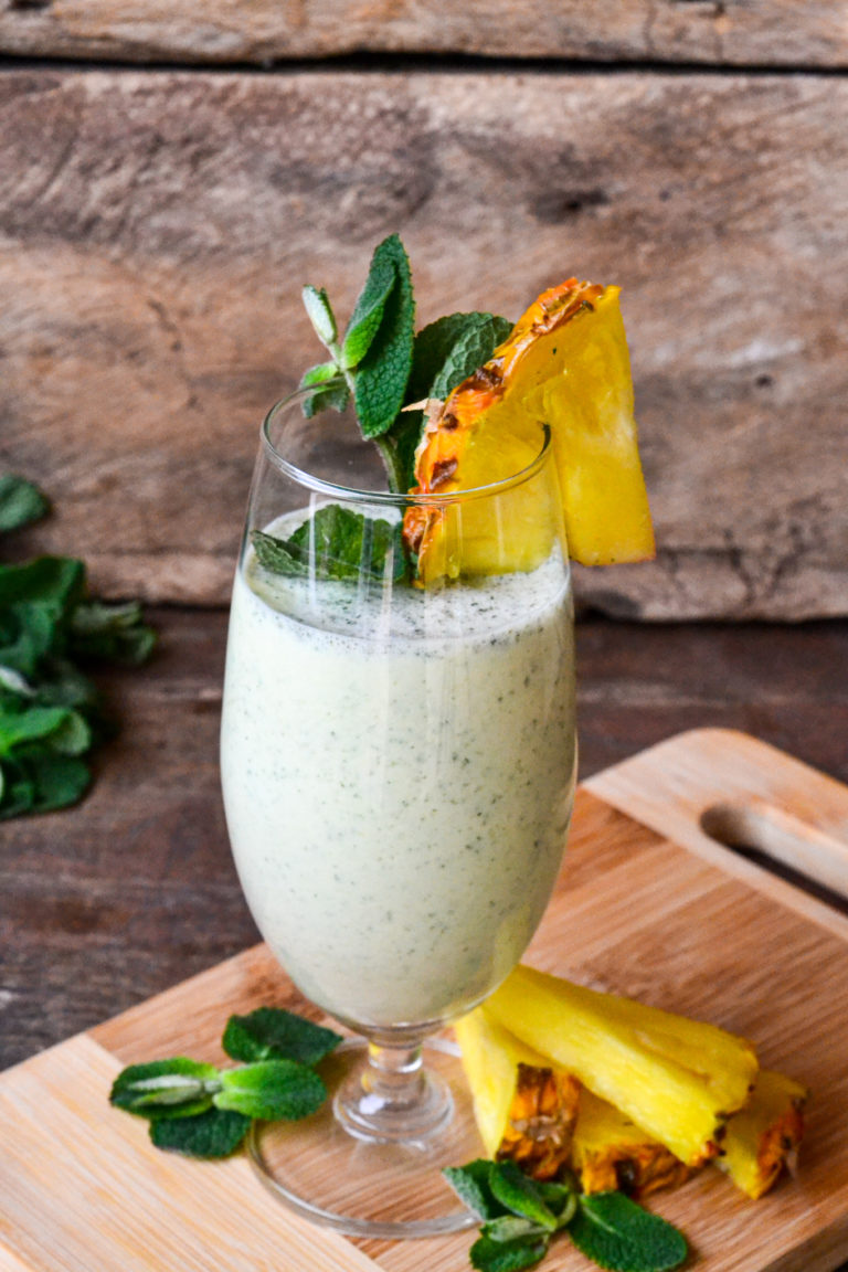 Minty Pina Colada Milkshake