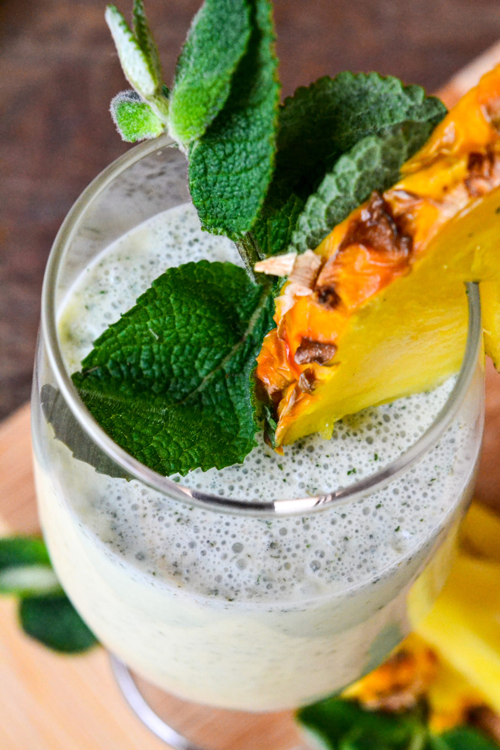 Minty Pina Colada Milkshake