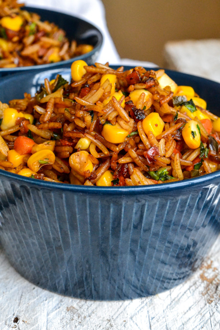 Ginger Sweet Corn Fried Rice