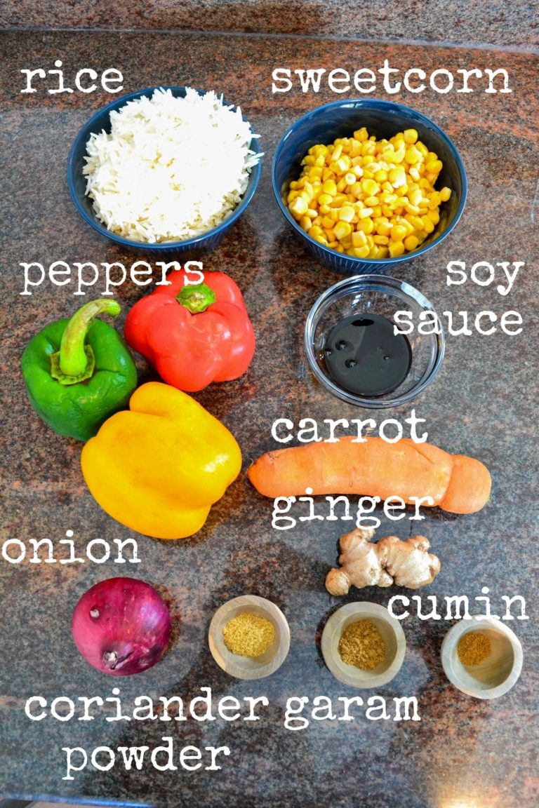 Ginger Sweet Corn Fried Rice