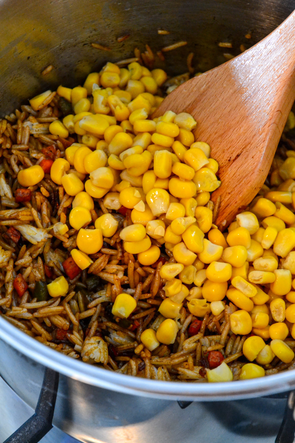 Ginger Sweet Corn Fried Rice