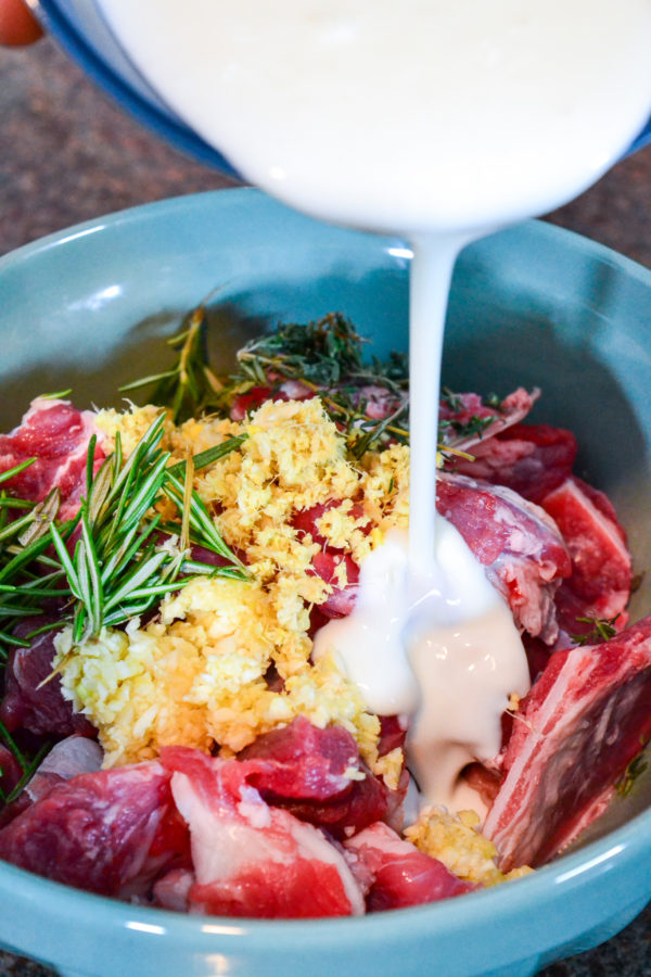 Garlic Thyme Mala-Marinated Mbuzi Dry Fry