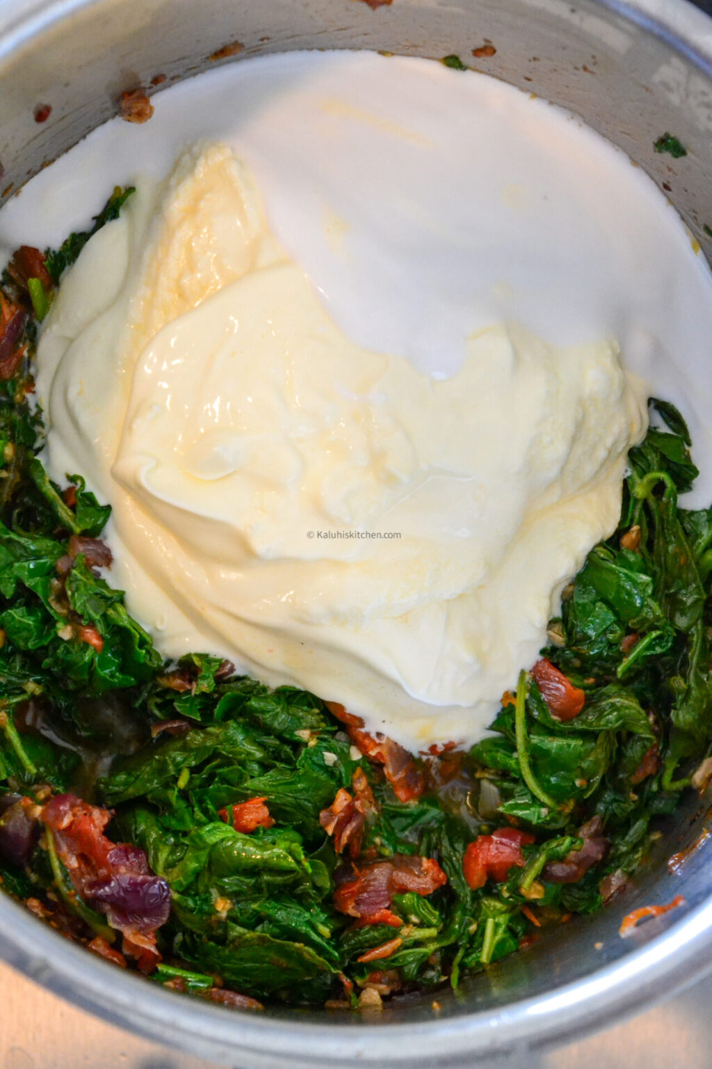 Garlic Coconut Cream Tsisagaa (Chinsaga/Saget)