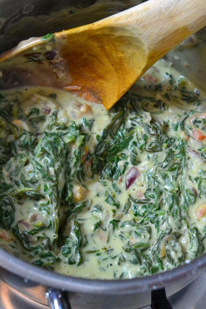 Garlic Coconut Cream Tsisagaa (Chinsaga/Saget)